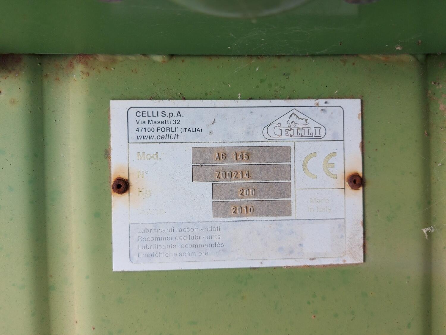 Lotto Fresa Celli AG/145/SV