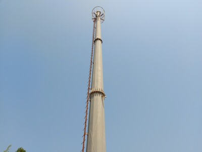 Lot Metal tower with electrical panel and inverter