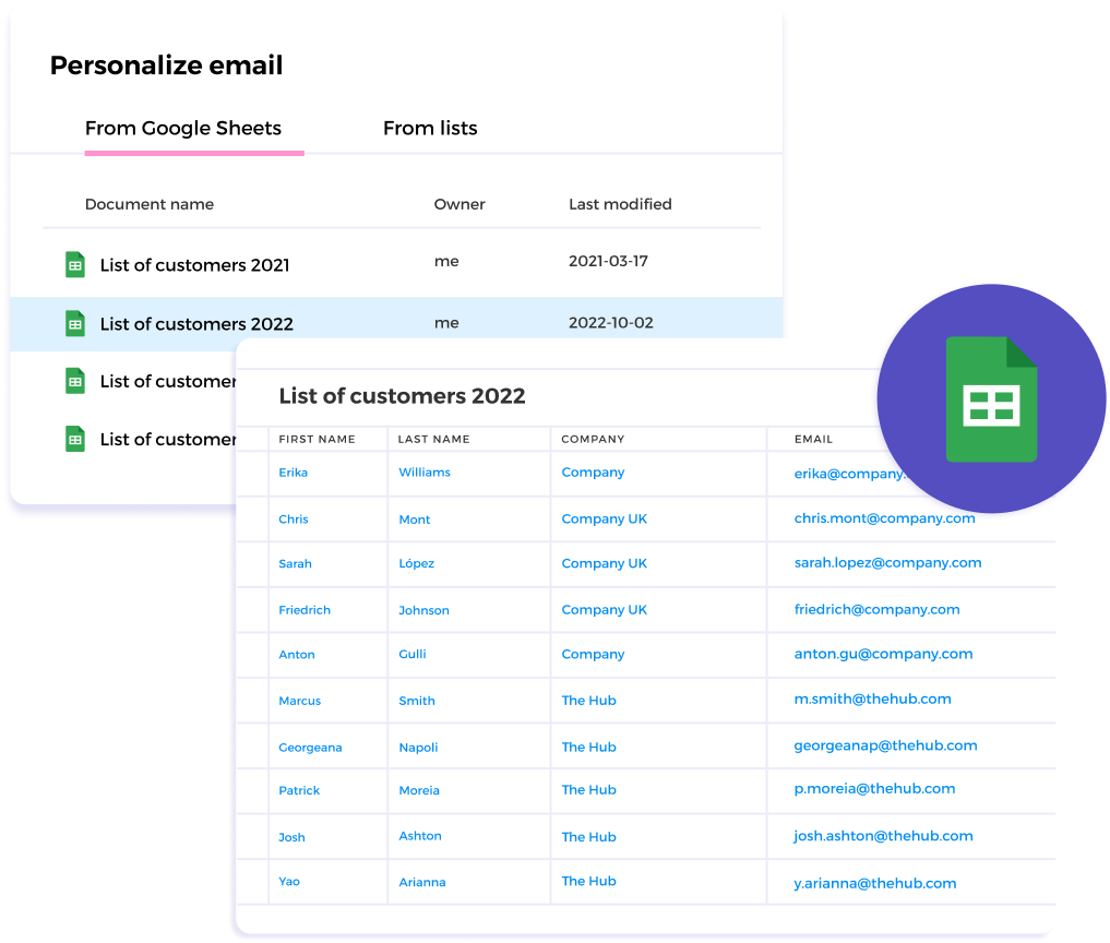 Mail Merge for Gmail — Mailsuite