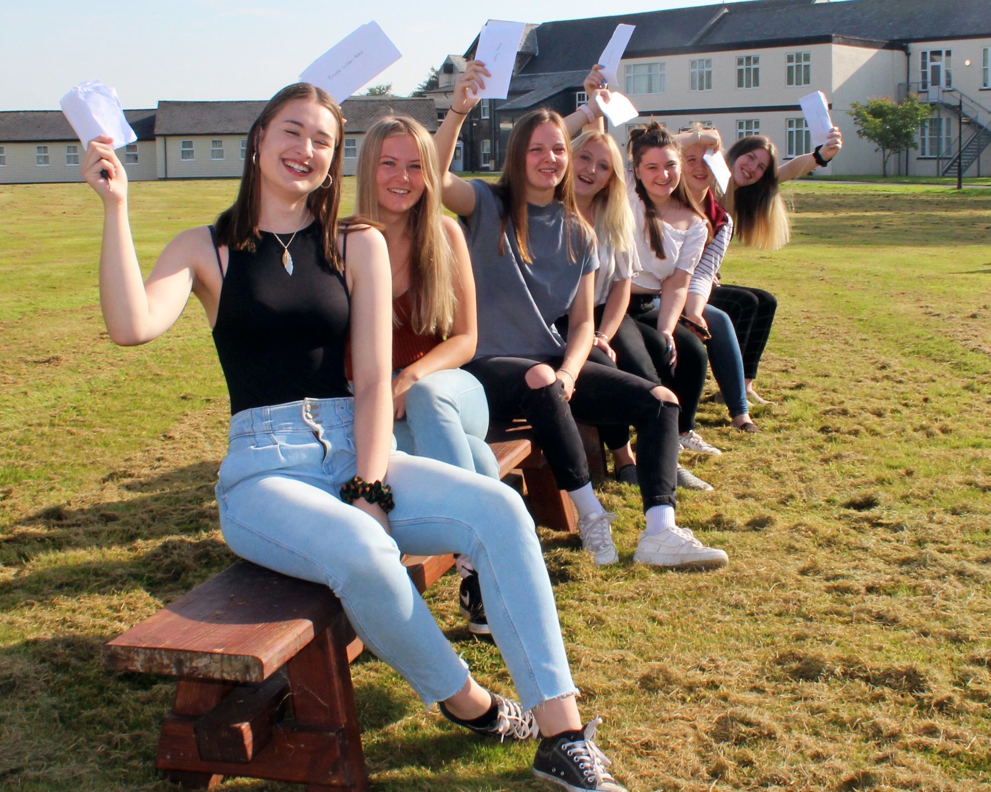 Celebrations at Shebbear College on A Level results day 2020 ...