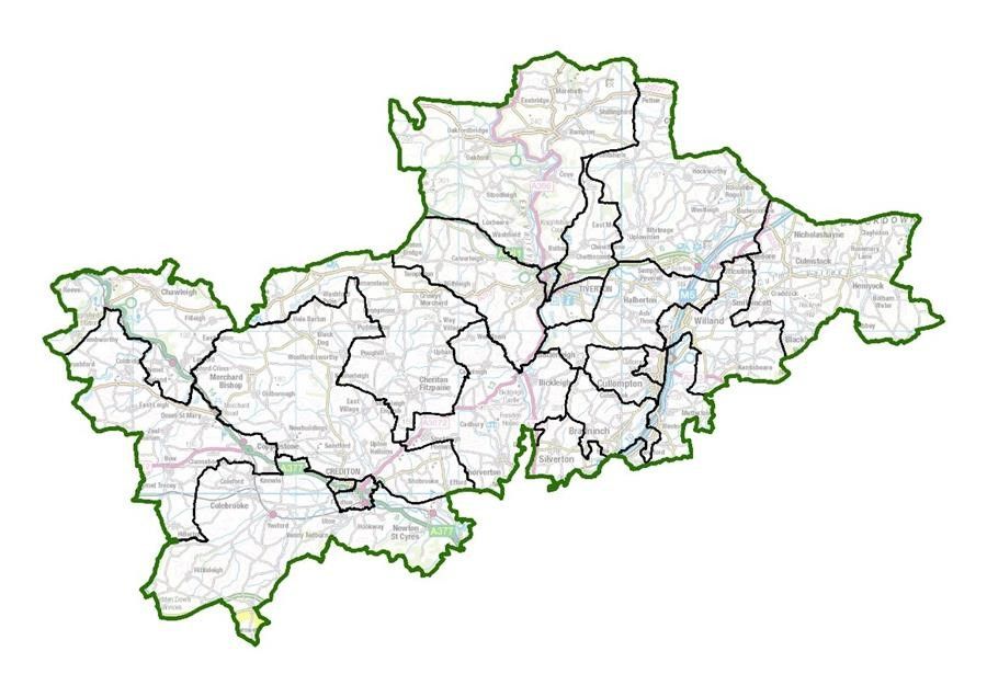 New boundaries for Mid Devon District Council wards | InYourArea News
