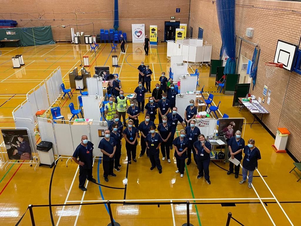 They did it! More than 100,000 people vaccinated at Tonbridge Angel ...