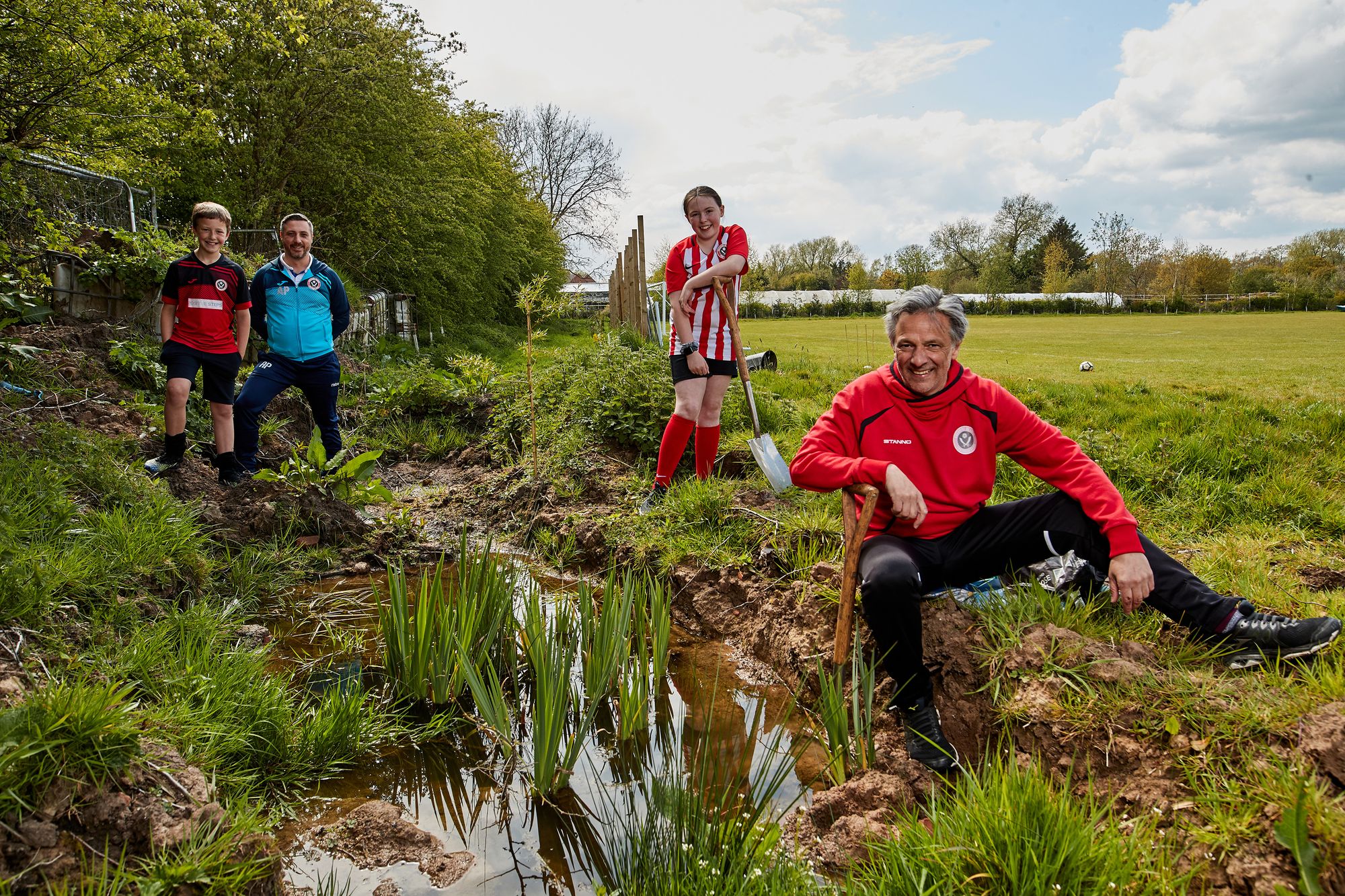 Willaston football club improves conservation area thanks to a donation ...