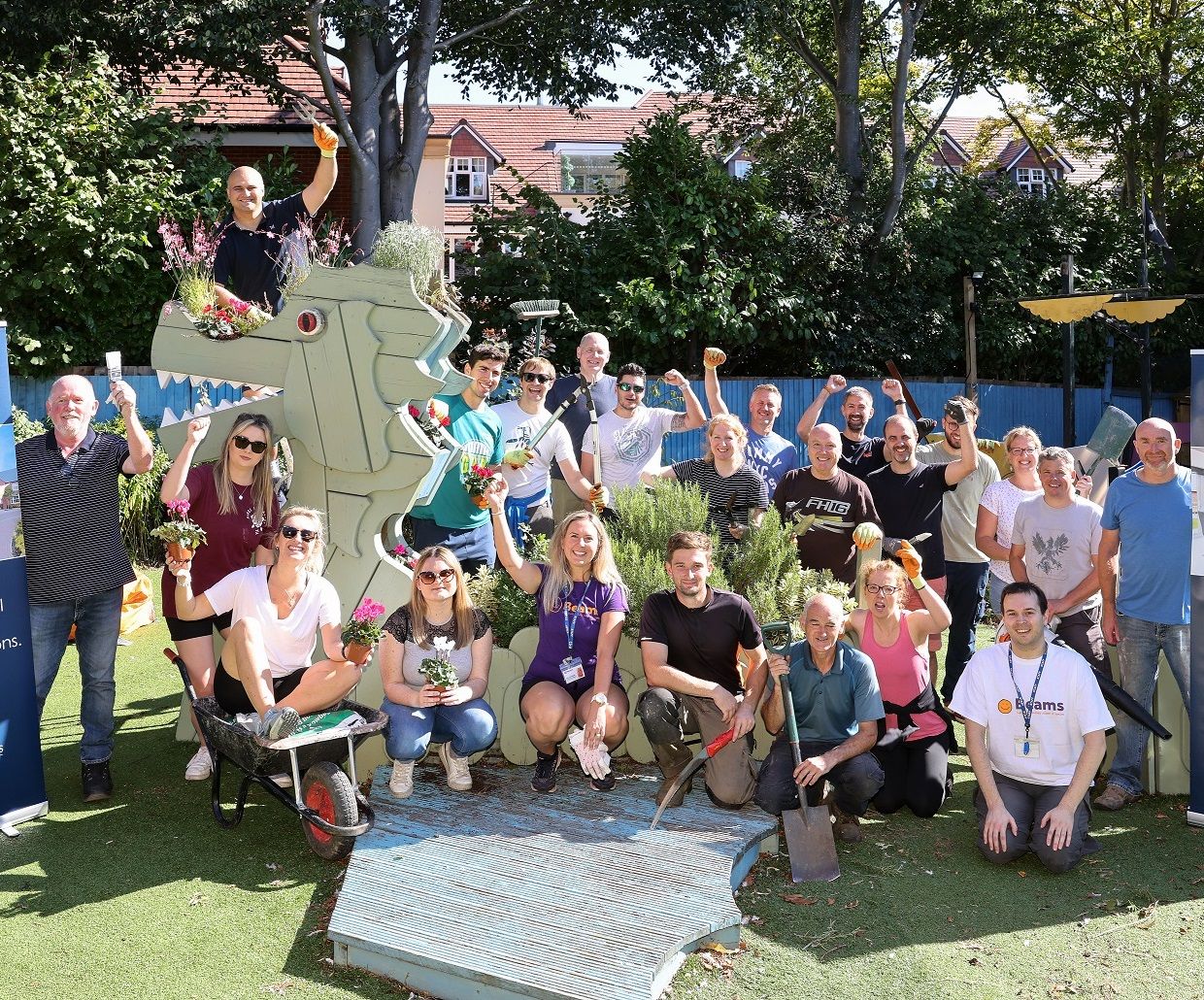 Garden transformation begins at We Are Beams in Hextable following a £ ...