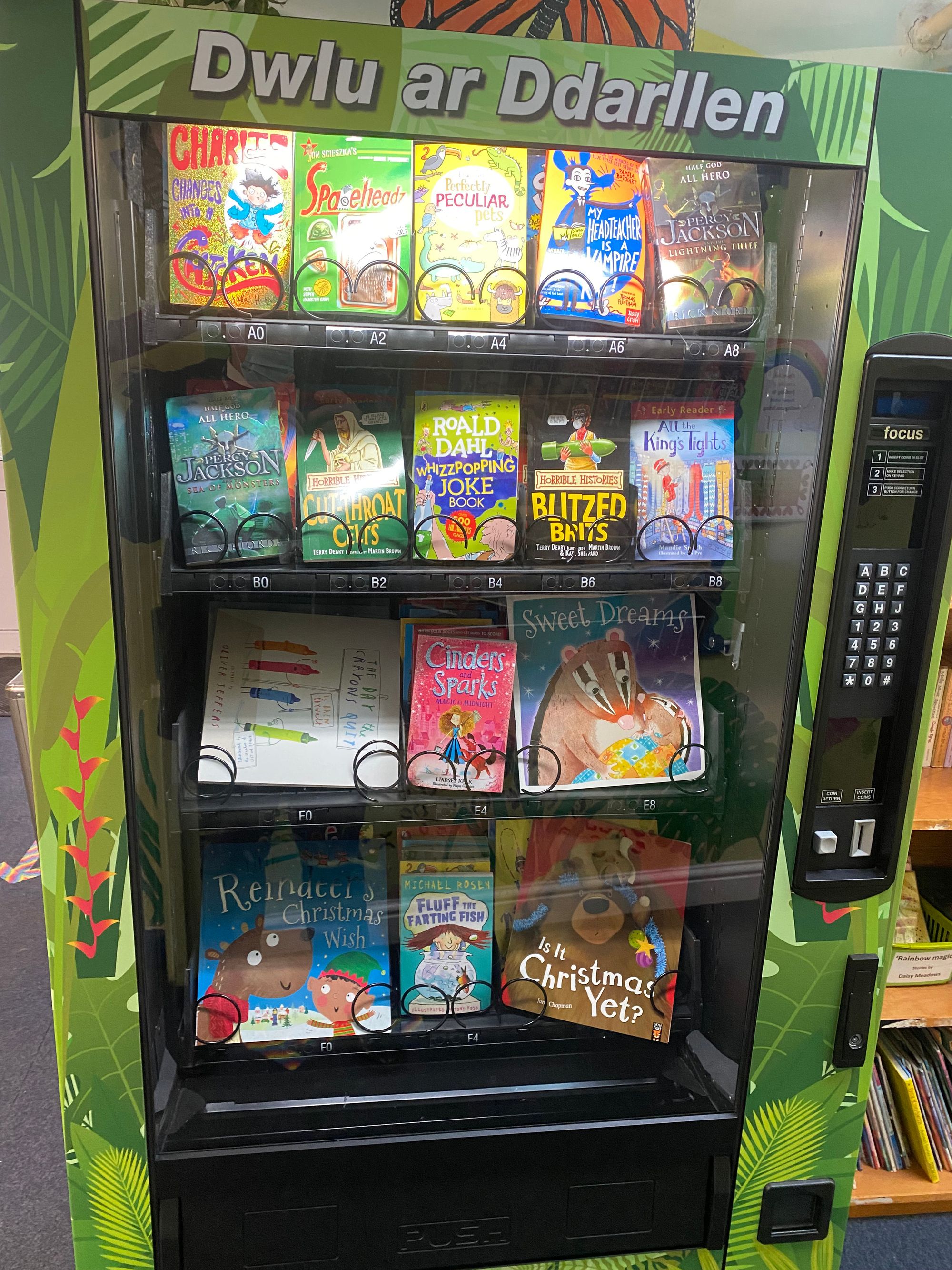 Reading book vending machine installed at Bridgend primary school ...