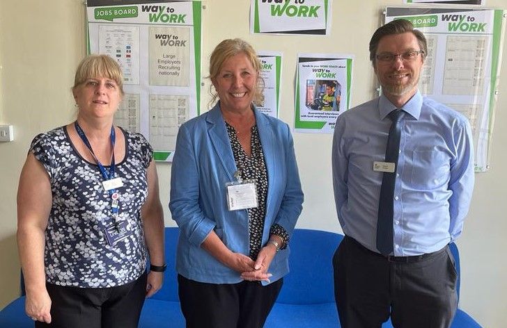 Julie Marson MP visits Hertford Jobcentre Plus | InYourArea Community