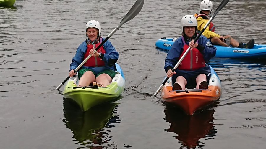 Women's Institute take to the Tees Barrage for Flatwater Kayaking ...
