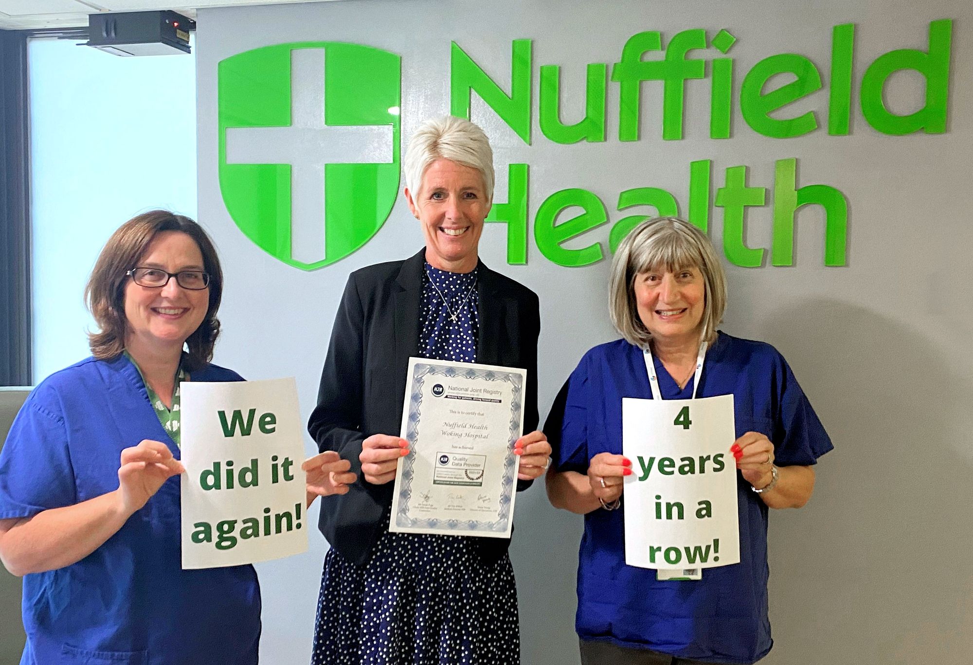 Woking hospital wins national award for fourth year running ...