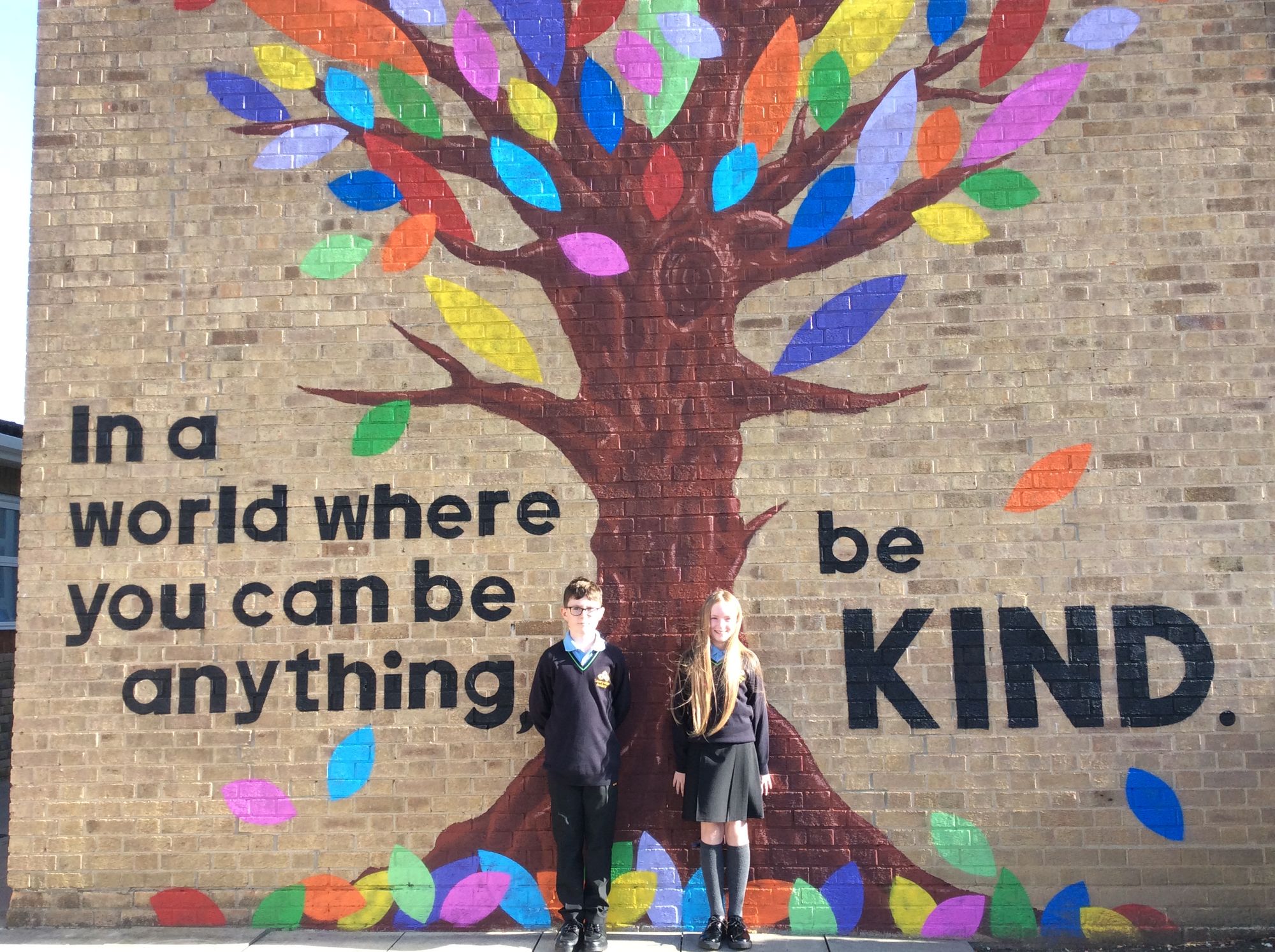 Sawtry academy unveils student-painted mural to showcase school's ...