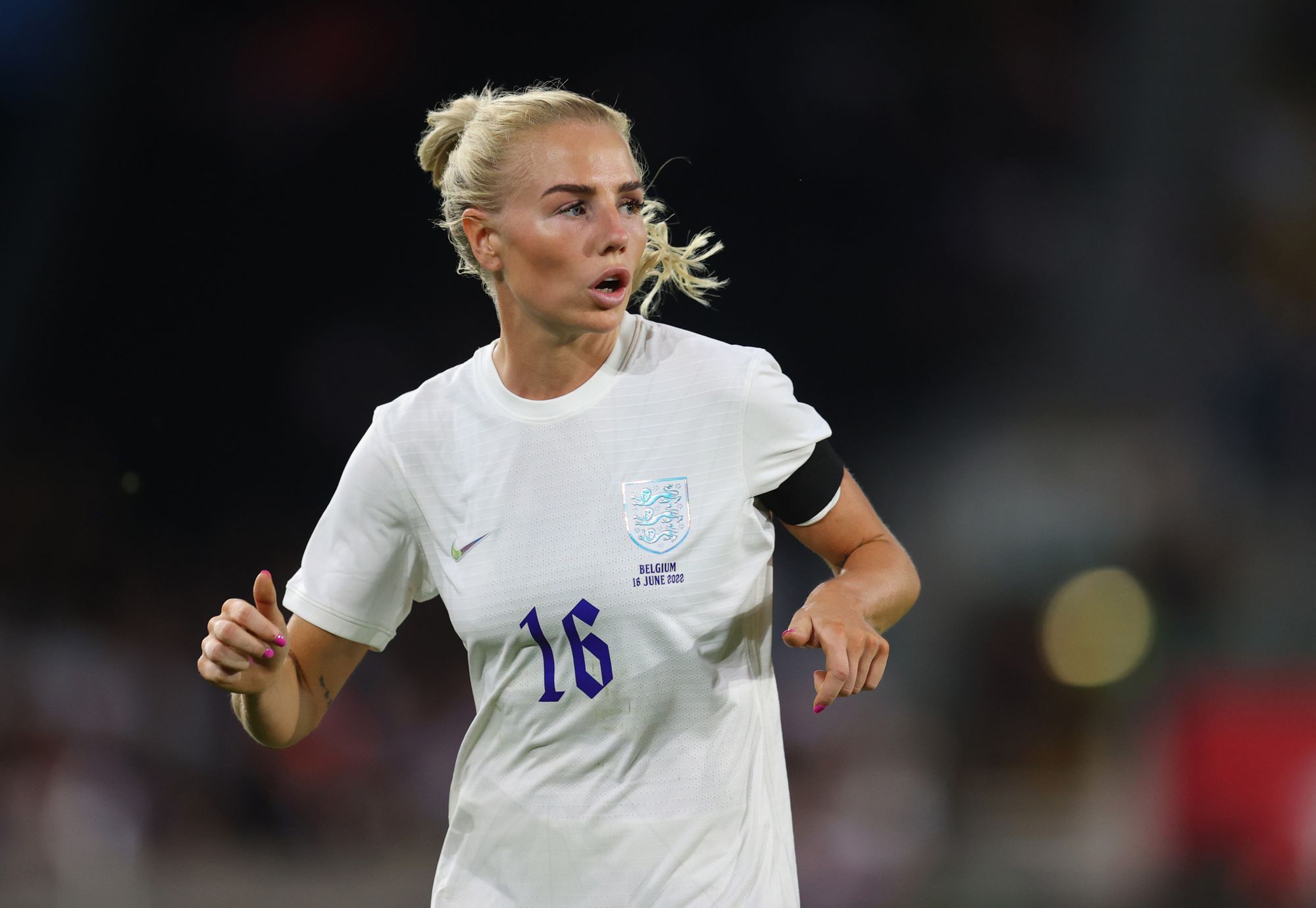 Huge mural commemorating England's Alex Greenwood sporting successes in her hometown of Bootle ...
