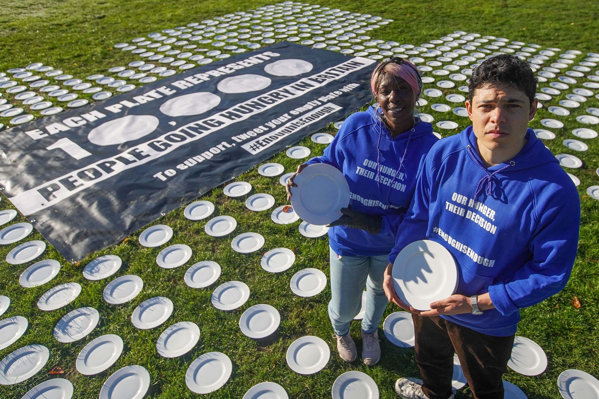 Community food group stages protest on behalf of hungry Londoners ...