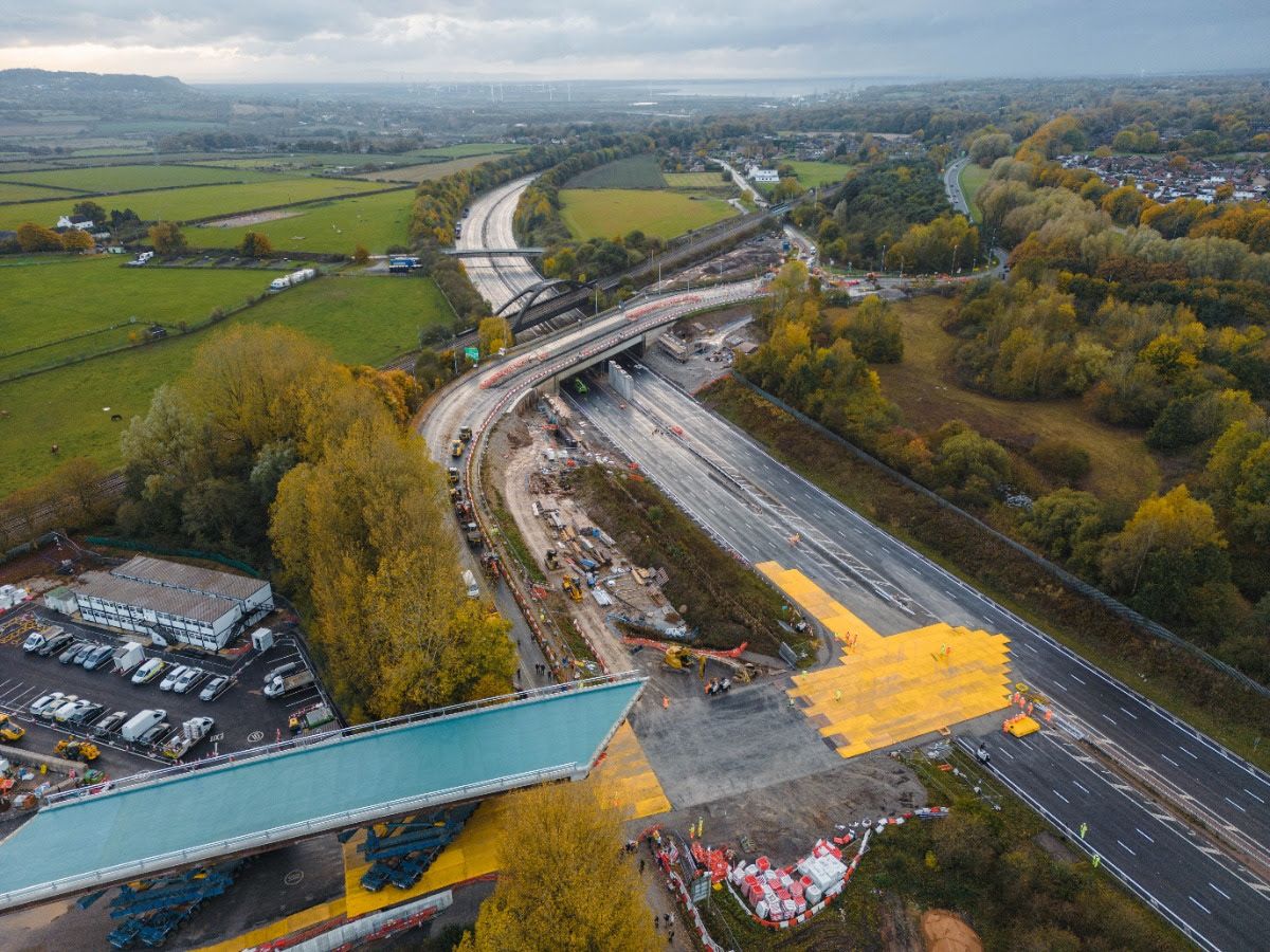 Motorway milestone as £23m bridge lifted into place | InYourArea News