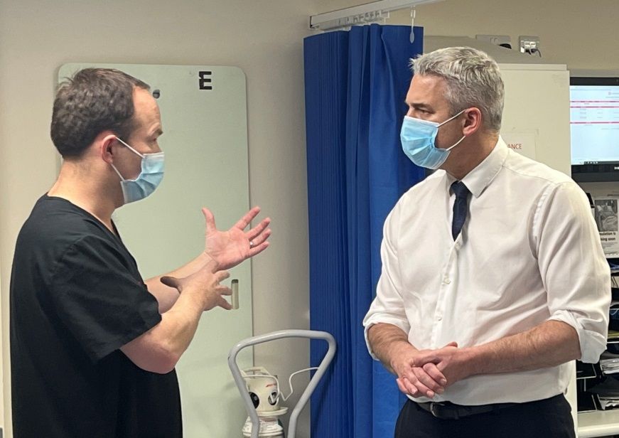 Secretary of State for Health and Social Care visits top performing ...