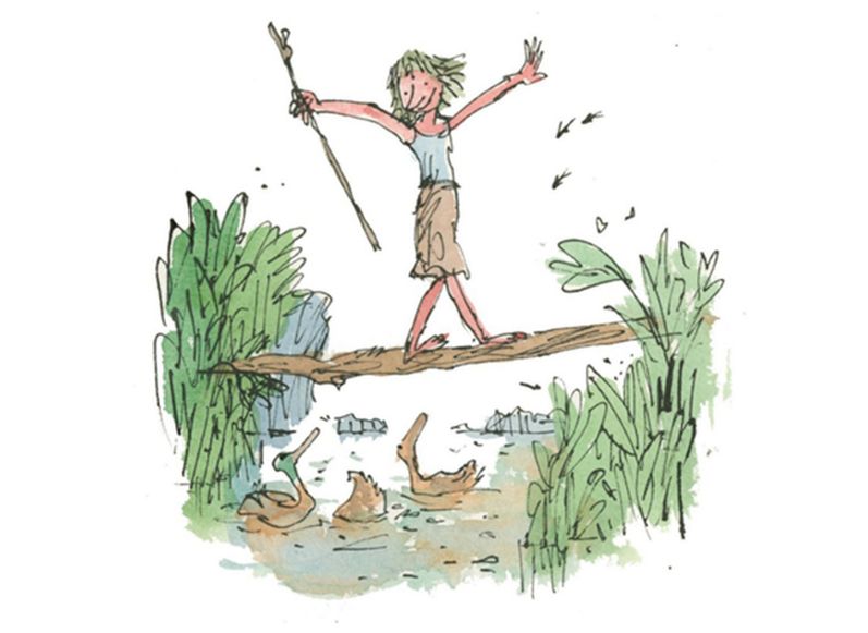 Rare Quentin Blake nature illustrations promote wetland wildlife ...