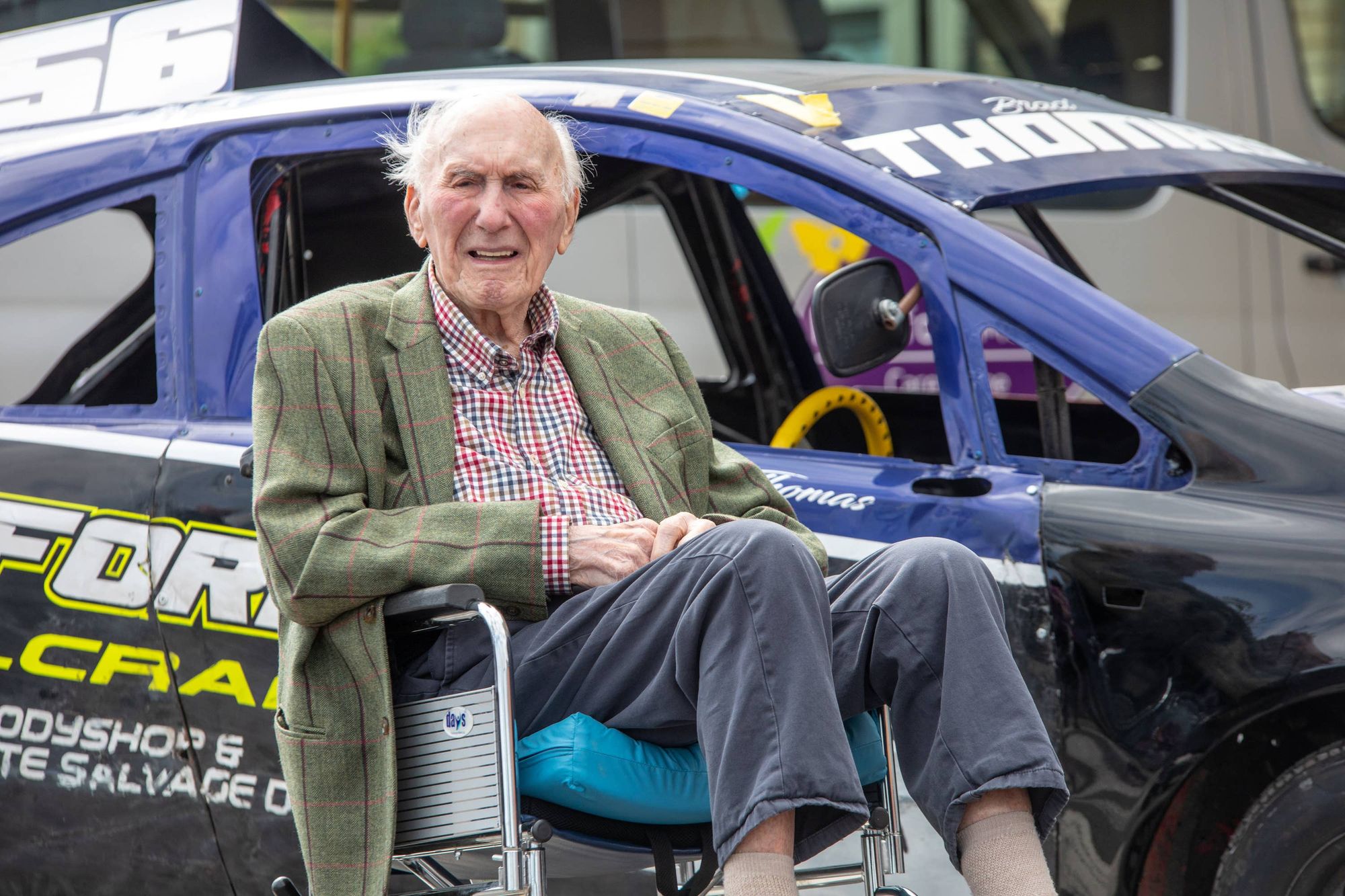 Former rally driver surprised with race car on 101st birthday - 'it ...
