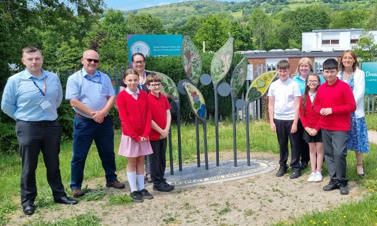 We respect our environment: New artwork unveiled at Caerphilly school ...