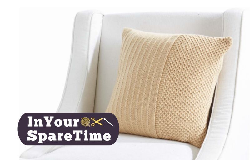 FREE knitted cushion pattern from Hobbycraft Ideas Hub | National