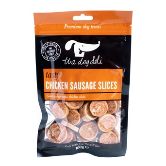 The Dog Deli Dog Deli Chicken Sausage Slices 100g (36042)