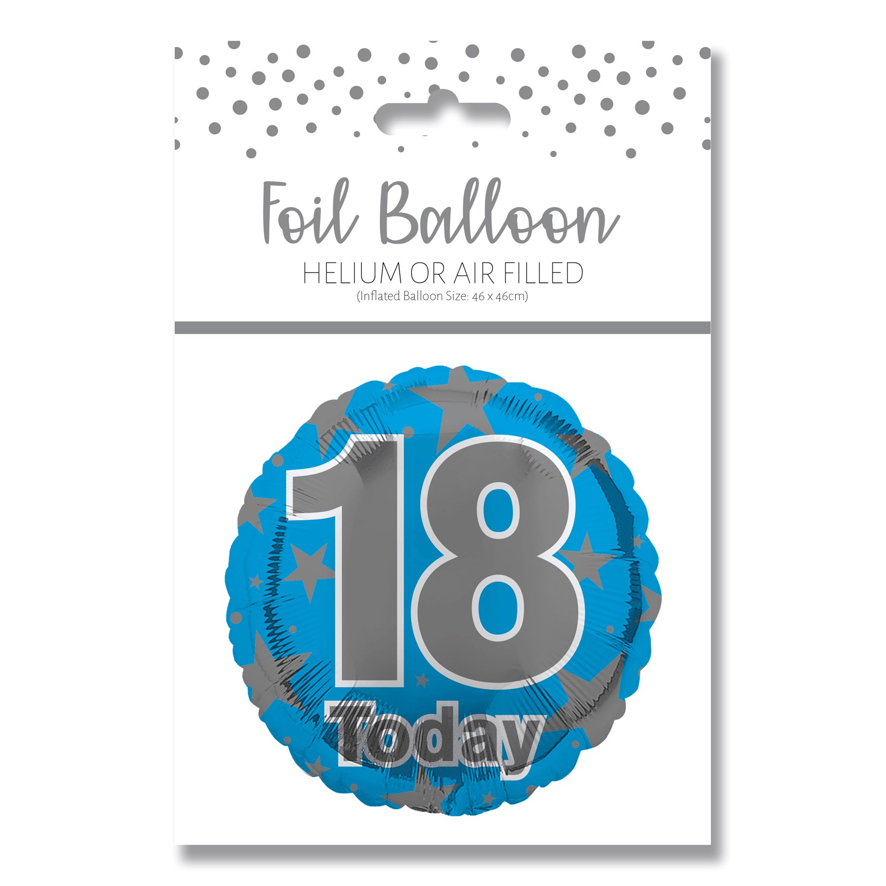 Age 18 Blue Foil Balloon 18" (29232-18CC)
