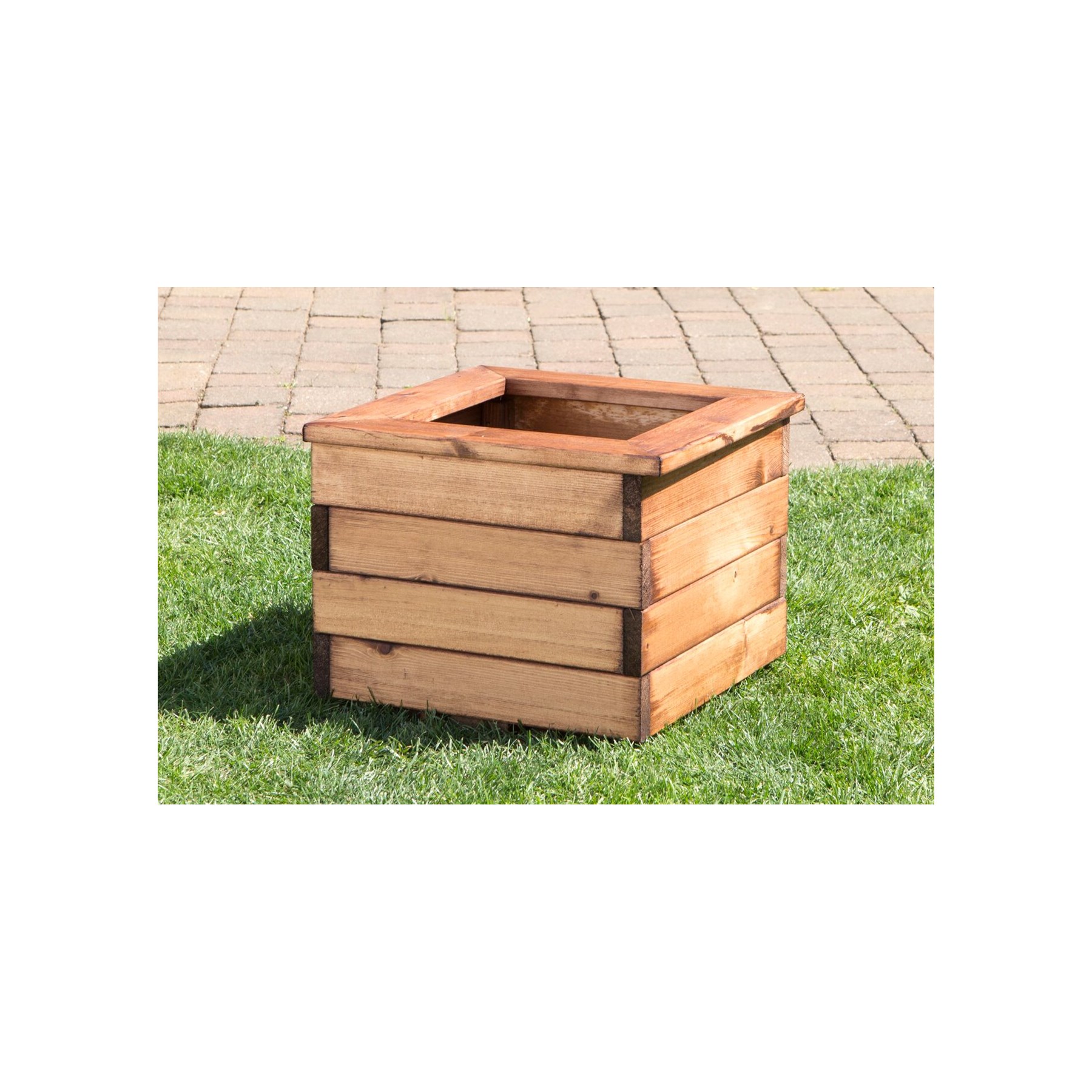 Charles Taylor Small Square Planter - Wooden (HB36)