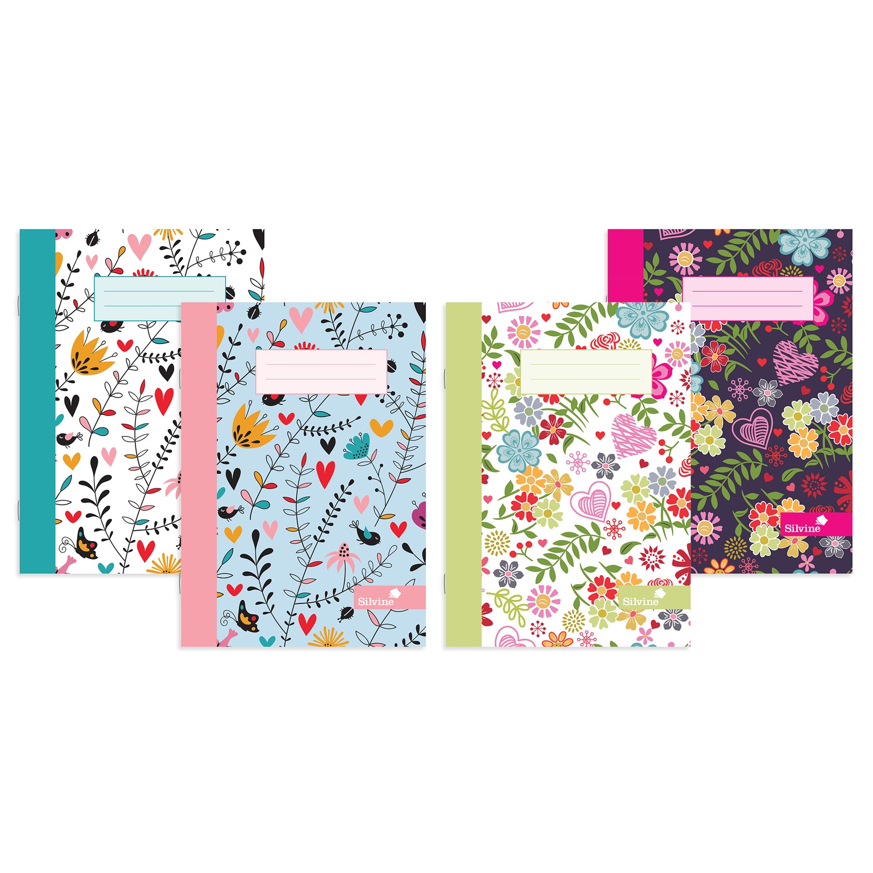 Exercise Notebook-marlene West- 4 Assorted Designs A5 (NBA5MW)