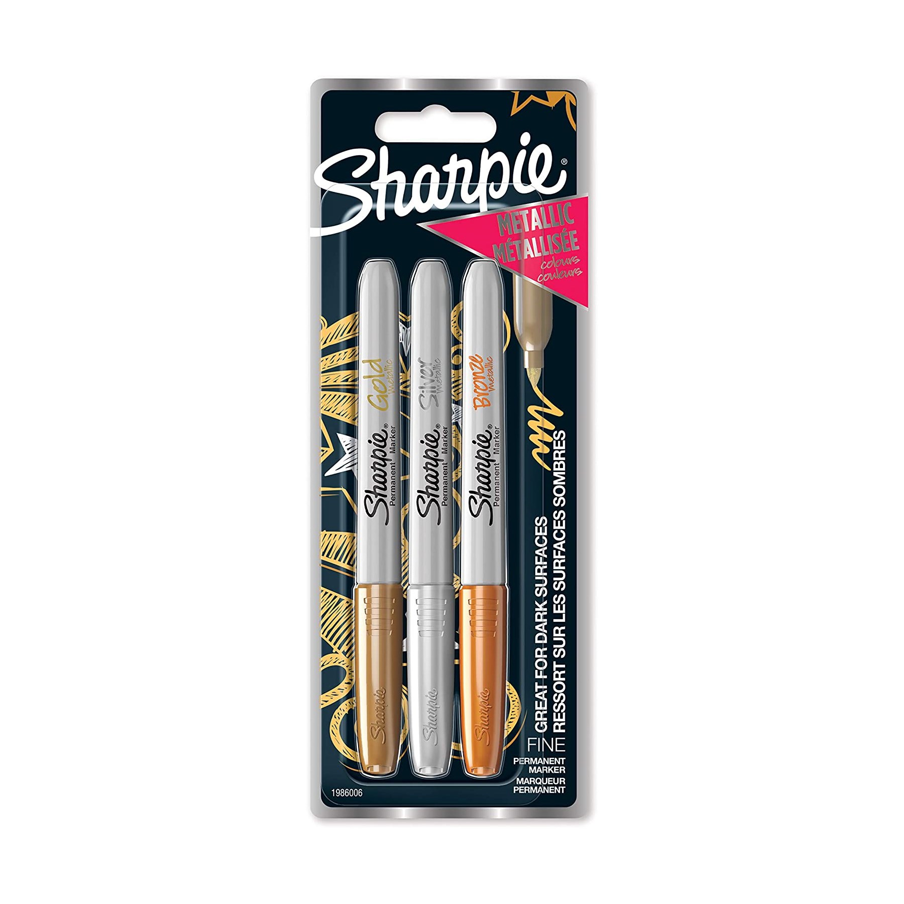Sharpie Gold/silver/bronze Pen (1986006)