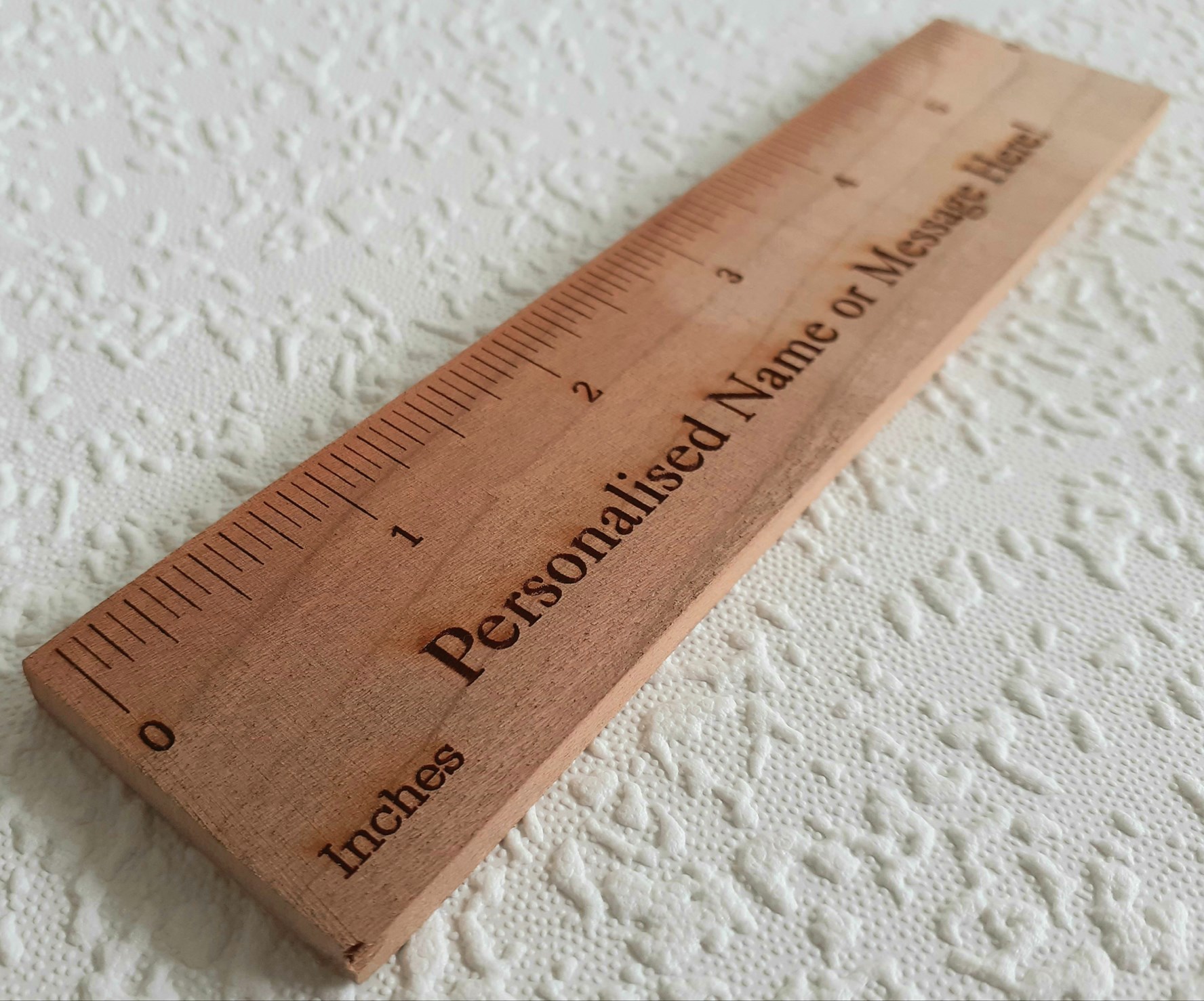 Personalised Wooden Ruler - Short