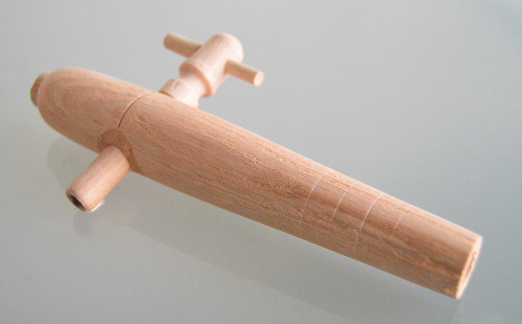 Wooden Tap, Tapered, 8 inch (200mm) Open