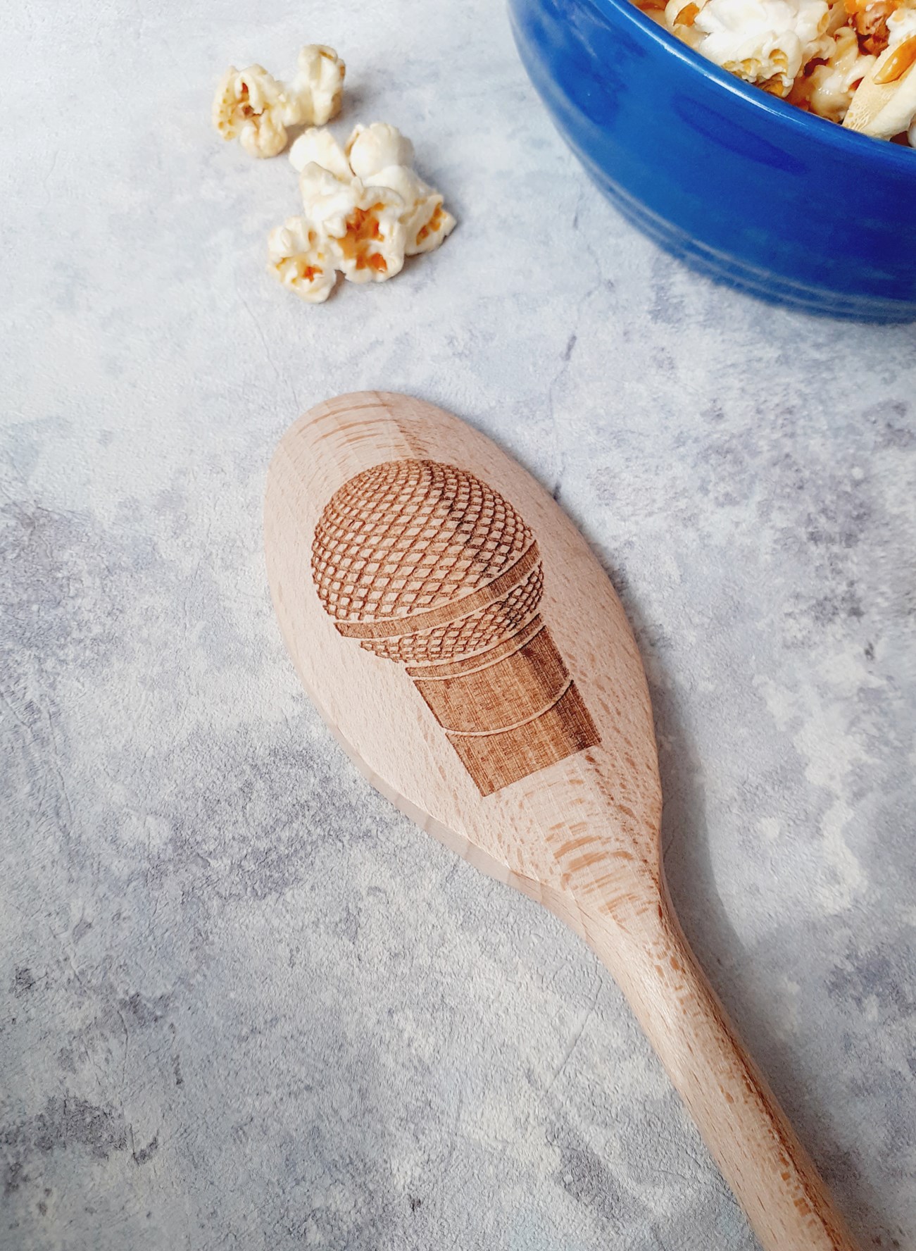Karaoke / Singing Microphone Personalised Wooden Spoon