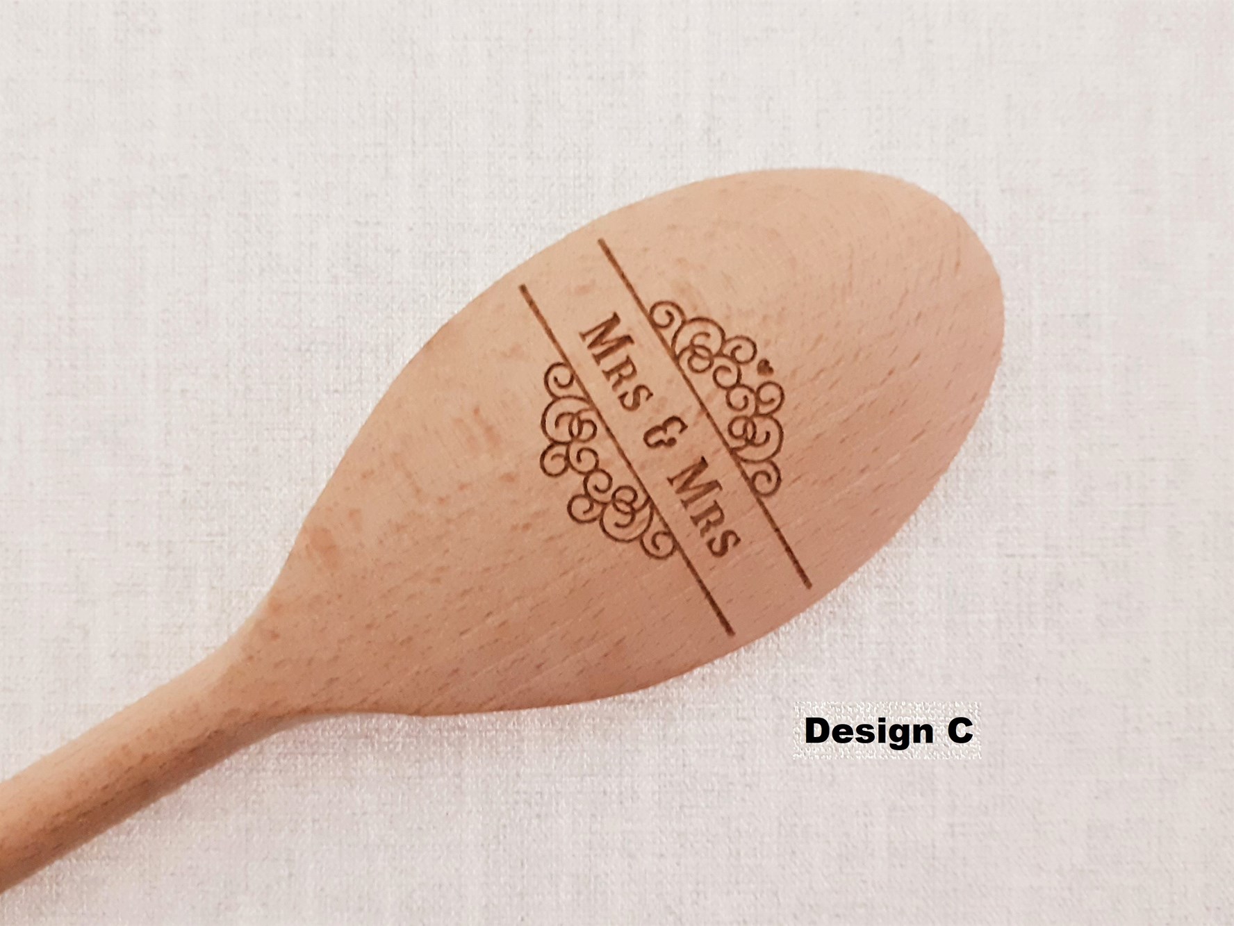LGBT Wedding Anniversary Design - Personalised Wooden Spoon