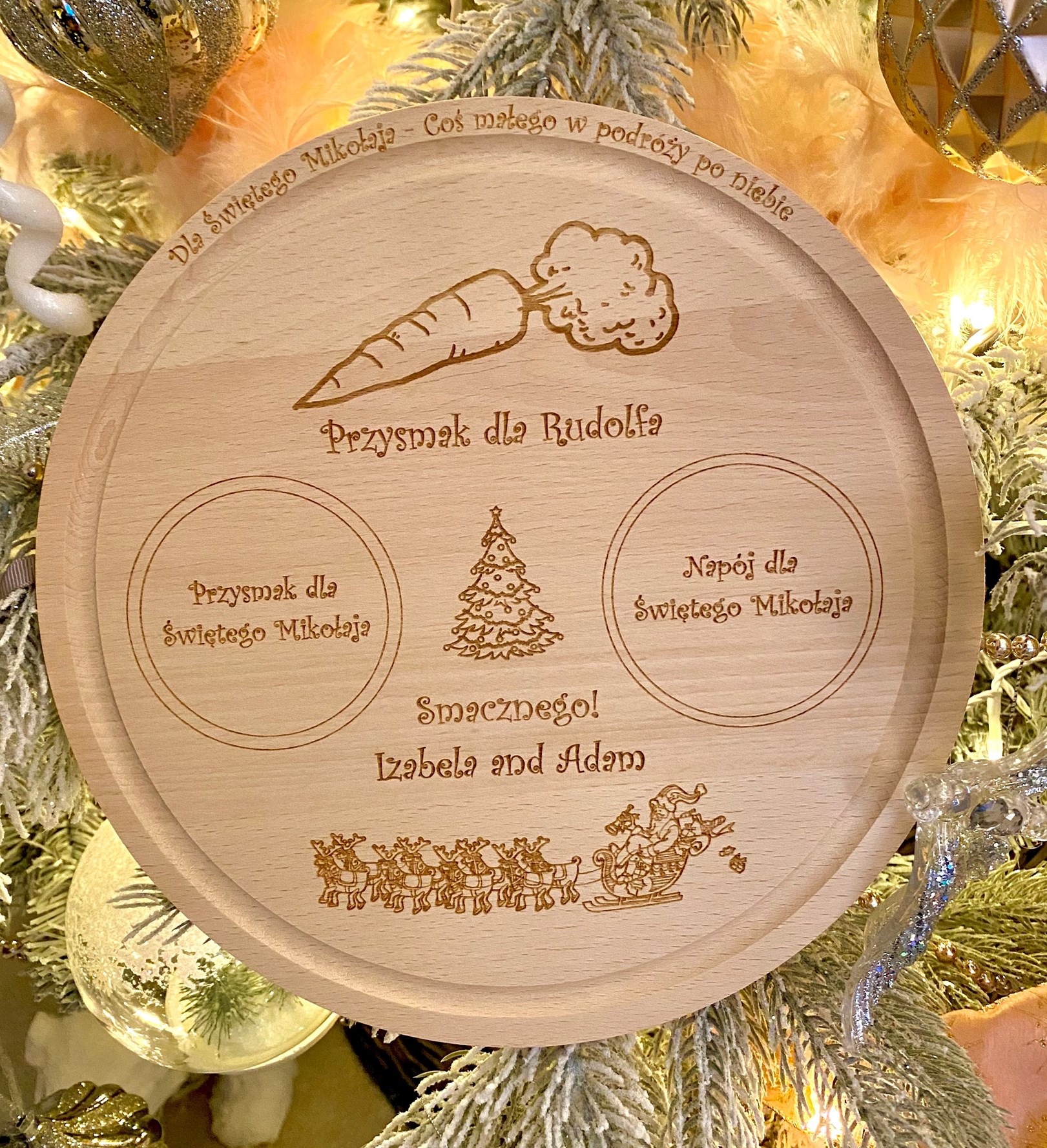 Personalised Christmas Eve Plate