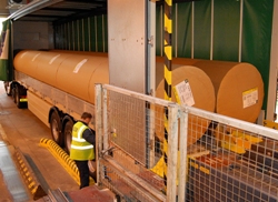 Cartwright's new newsprint reel loading system - News - Commercial Motor