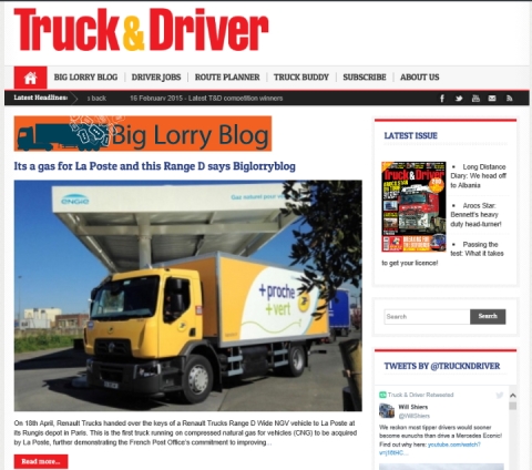 Big Lorry Blog has moved! - Product News - Commercial Motor