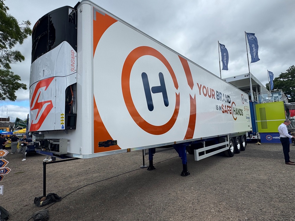 Hireco showcases Sunswap electric reefer trailer and hybrid van - News ...