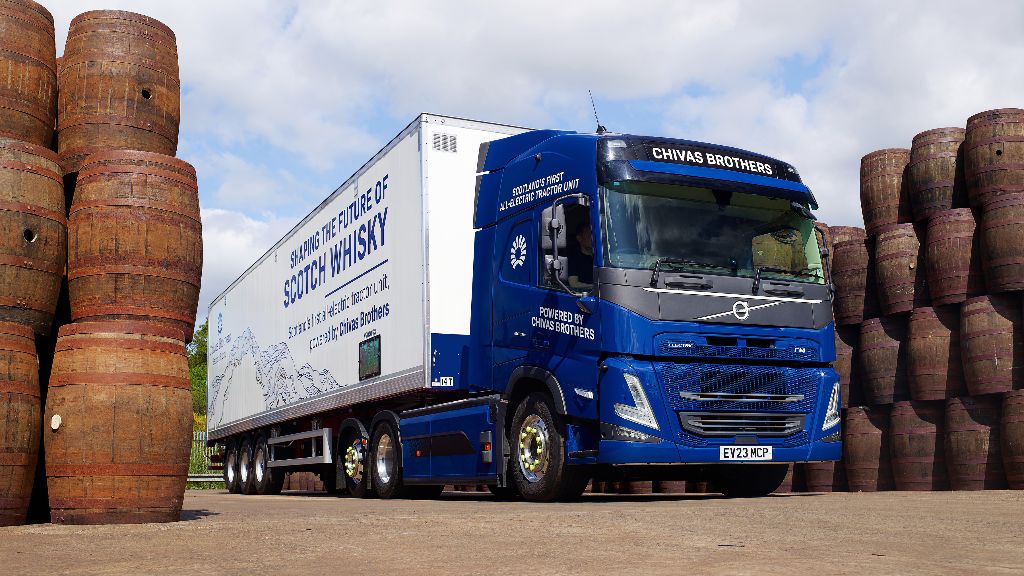 Electric whiskey deliveries begin in Scotland with Chivas Brothers ...