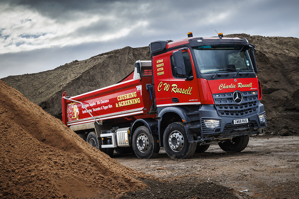 Middlesbrough-based CW Russell adds three new Mercedes-Benz Arocs ...