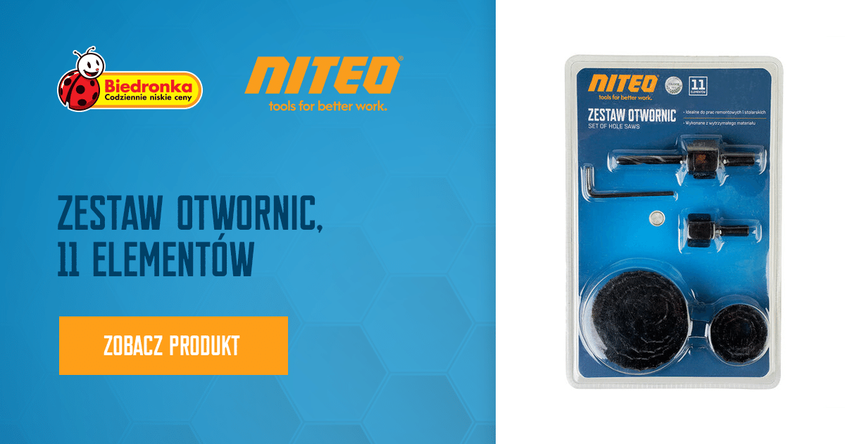 Zestaw otwornic Niteo , 11 elementów. | Biedronka