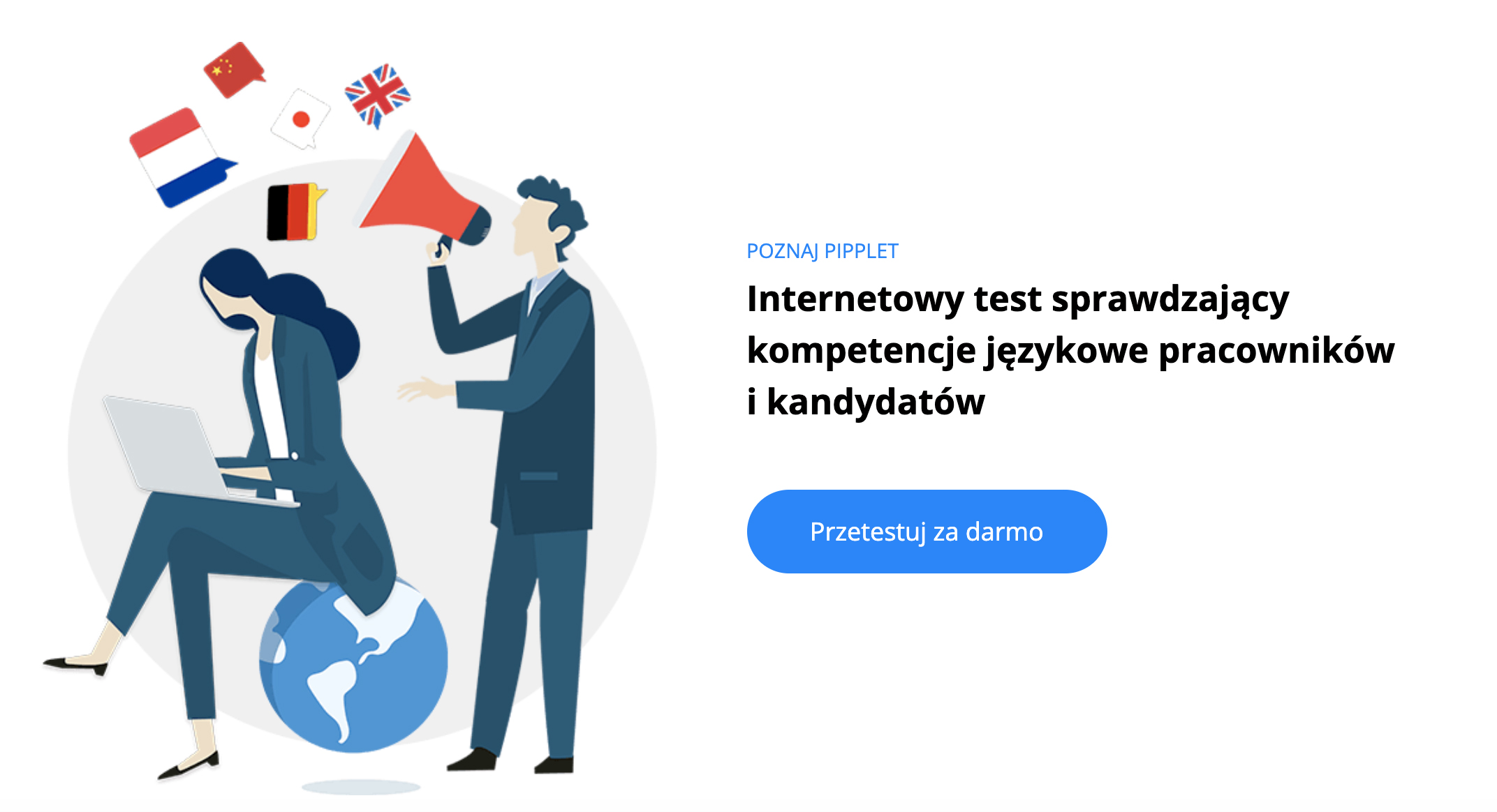 Pipplet. Testy online sprawdzające kompetencje językowe pracowników