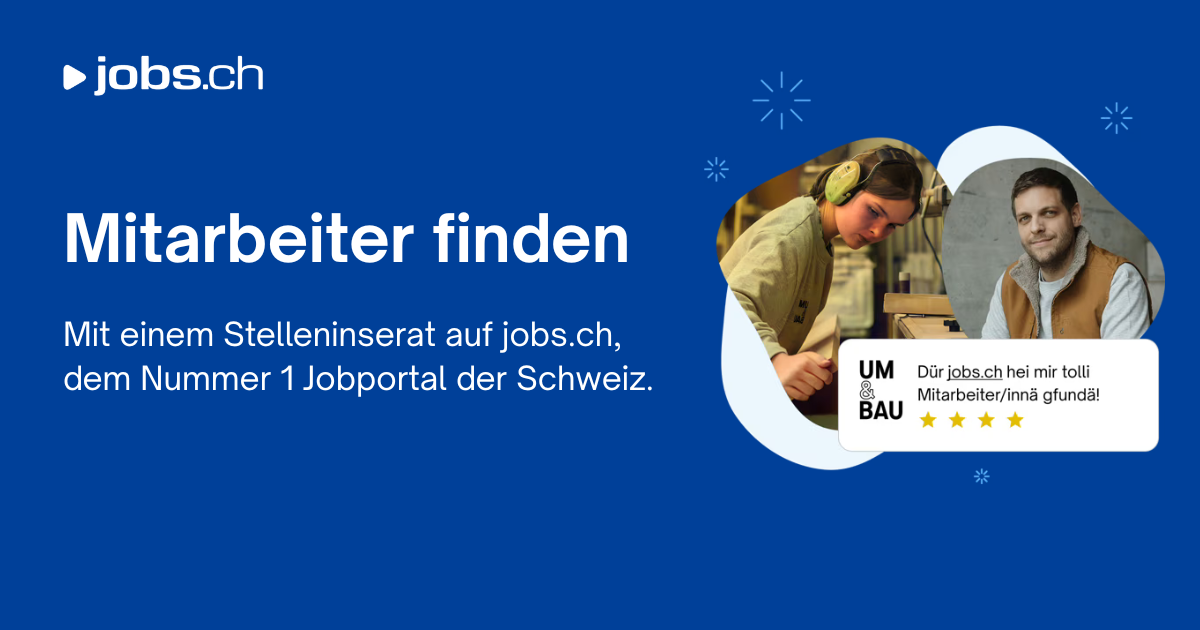 Mitarbeiter finden auf jobs.ch