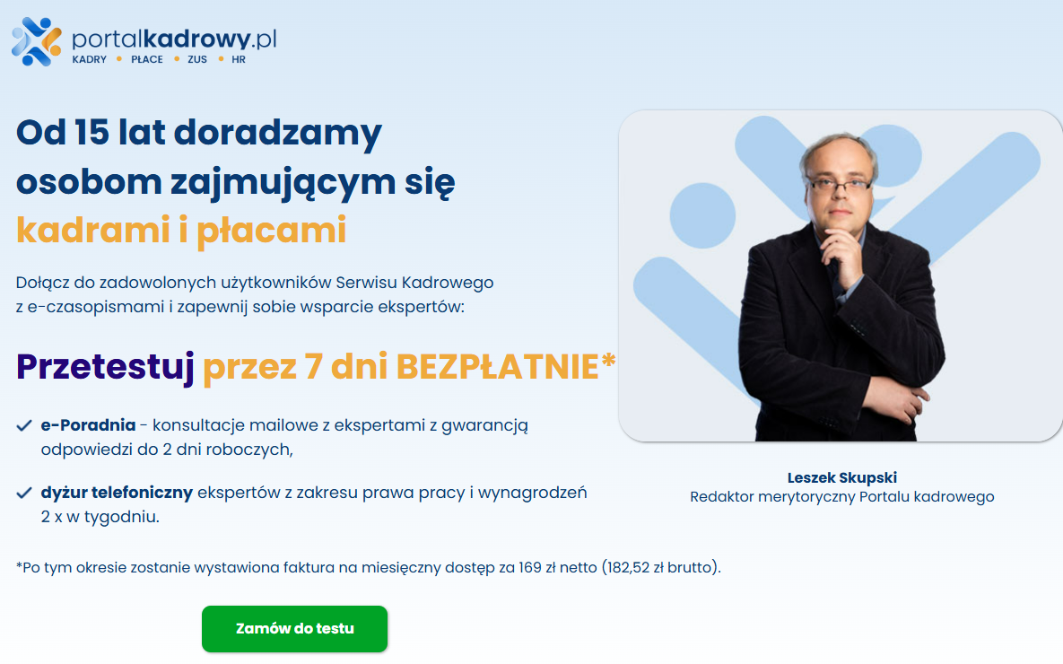 Portal Kadrowy - Doradztwo Kadrowe i Płacowe