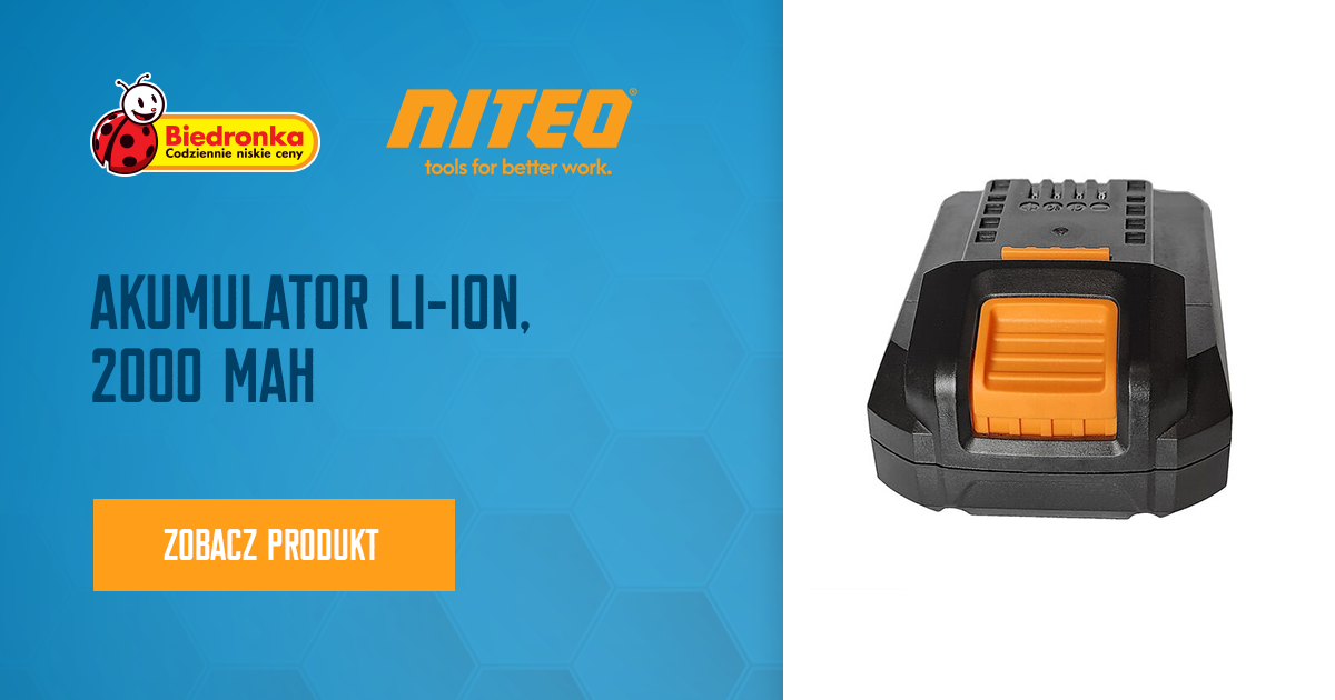 AKUMULATOR LI-ION, 2000 MAH Niteo | Biedronka