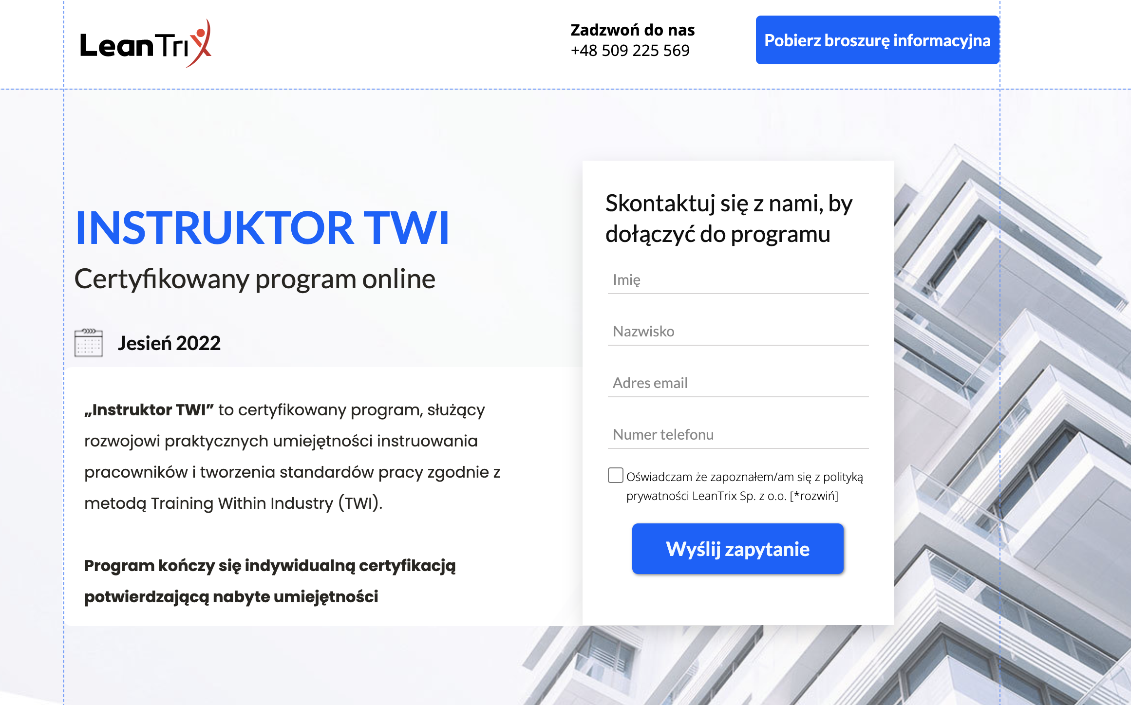 Instruktor TWI - Certyfikowany program rozwojowy online.