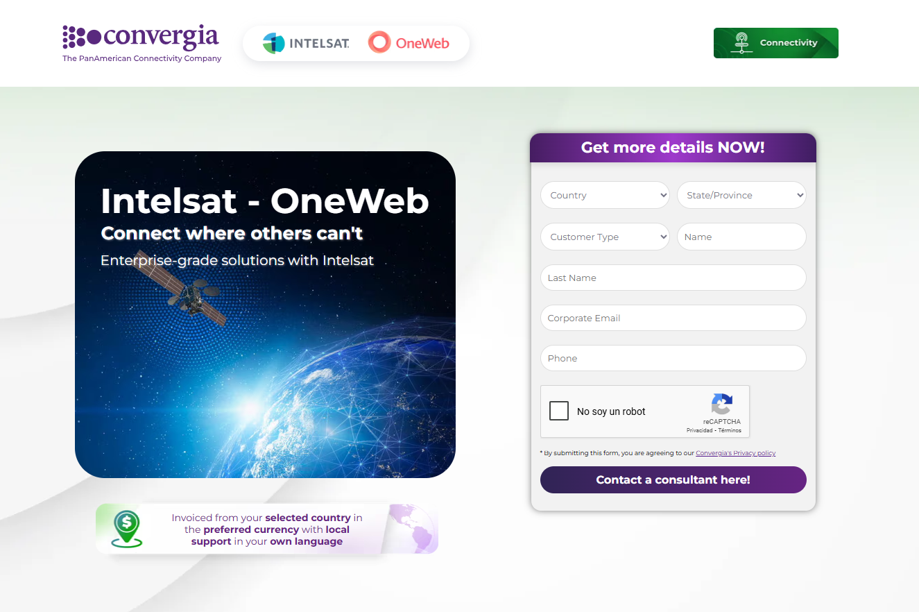 Convergia Connectivity PPP | Eutelsat - OneWeb