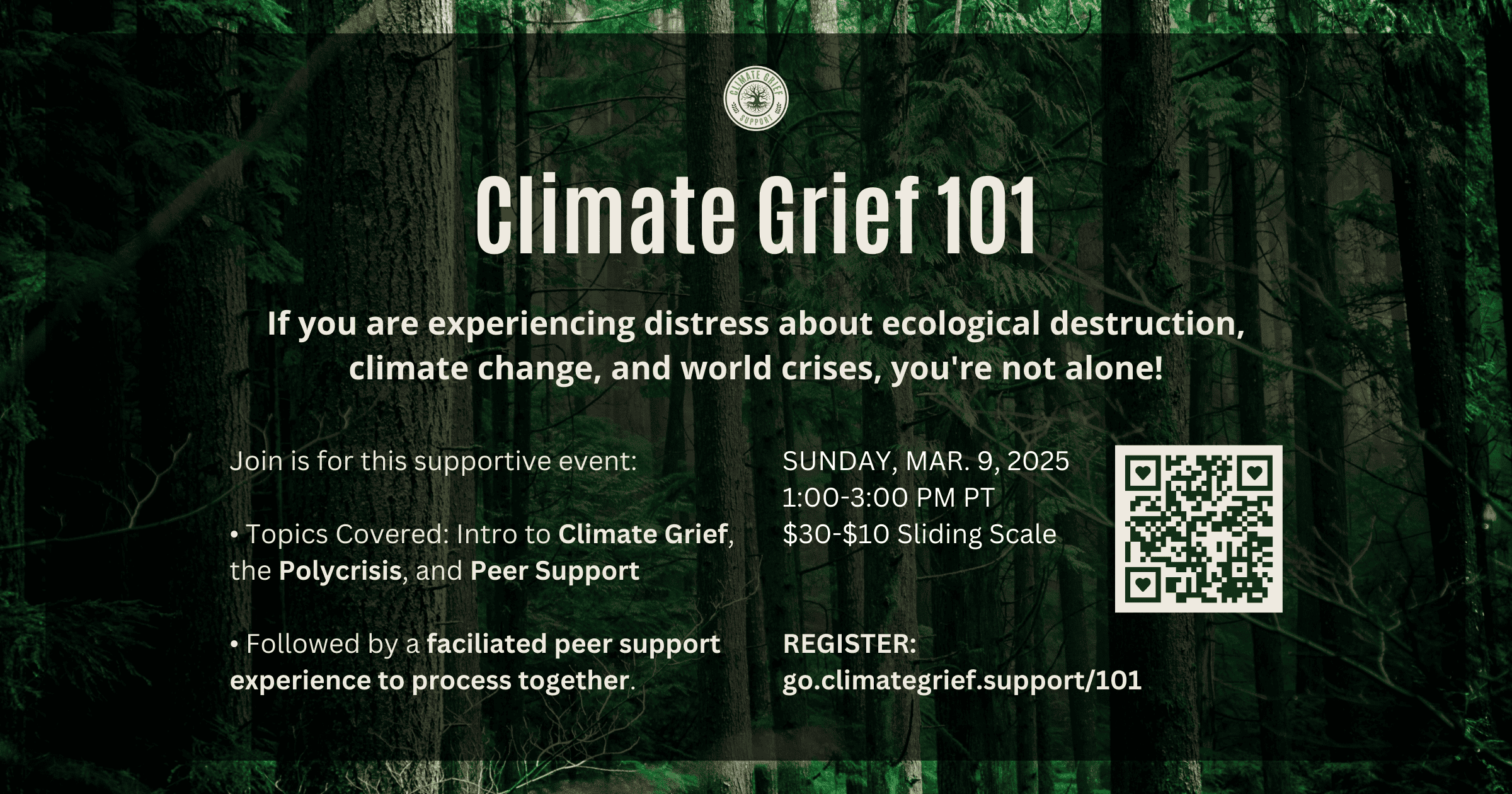 Peer Support Circle for Climate Grief and Anxiety