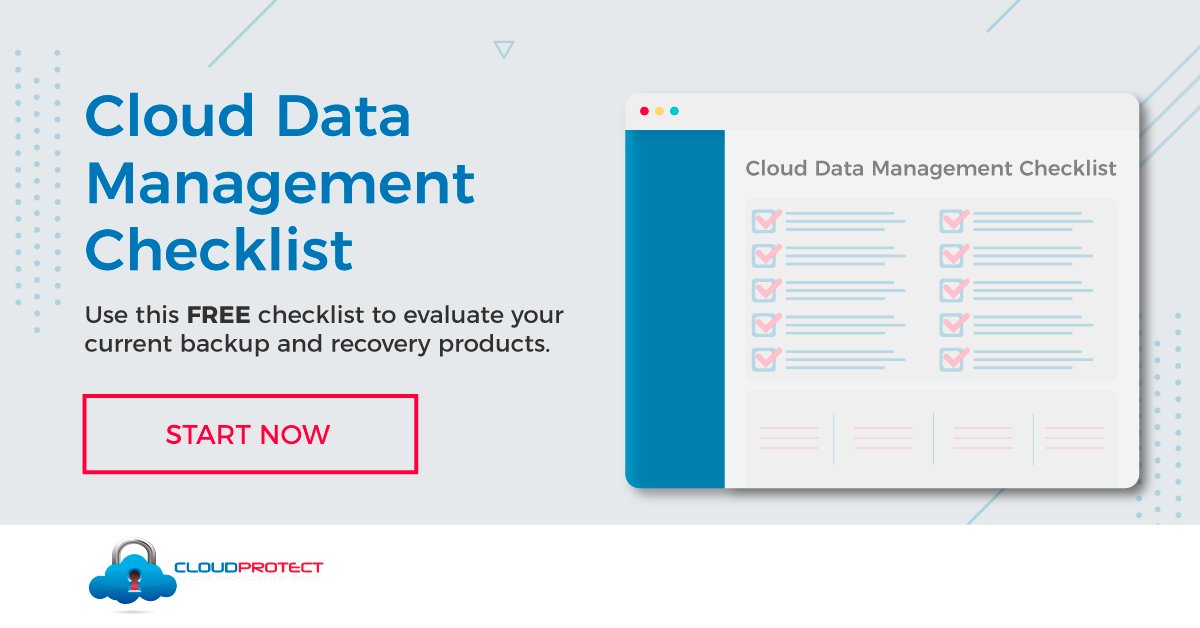 A checklist for cloud data management