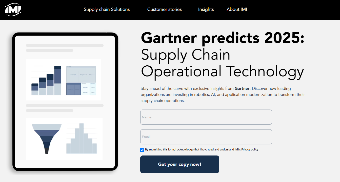 Gartner reports in the supply chain management area