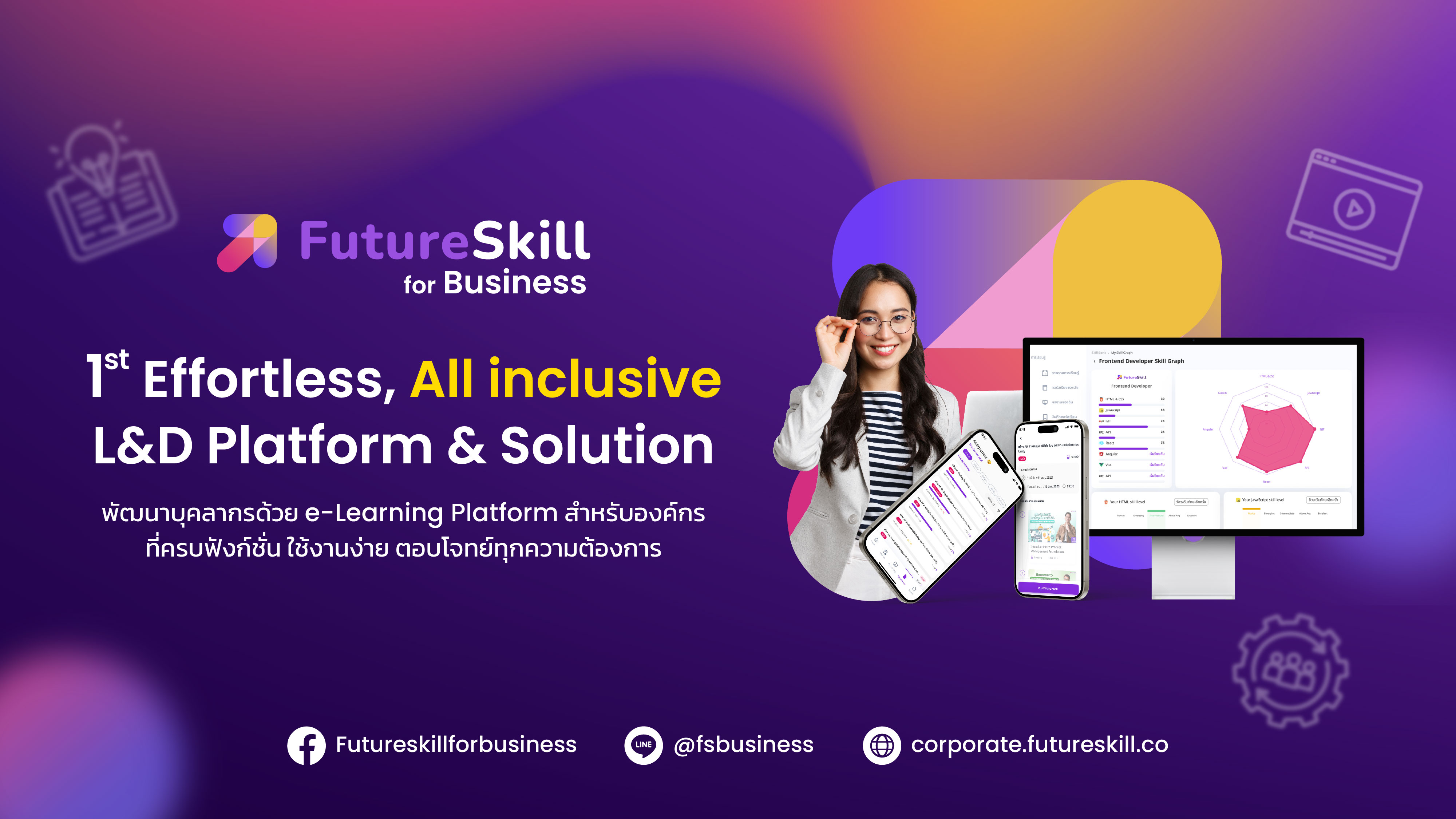 FutureSkill for Business ให้เราเป็นส่วนหนึ่งในการพัฒนาทักษะบุคลากรของคุณ