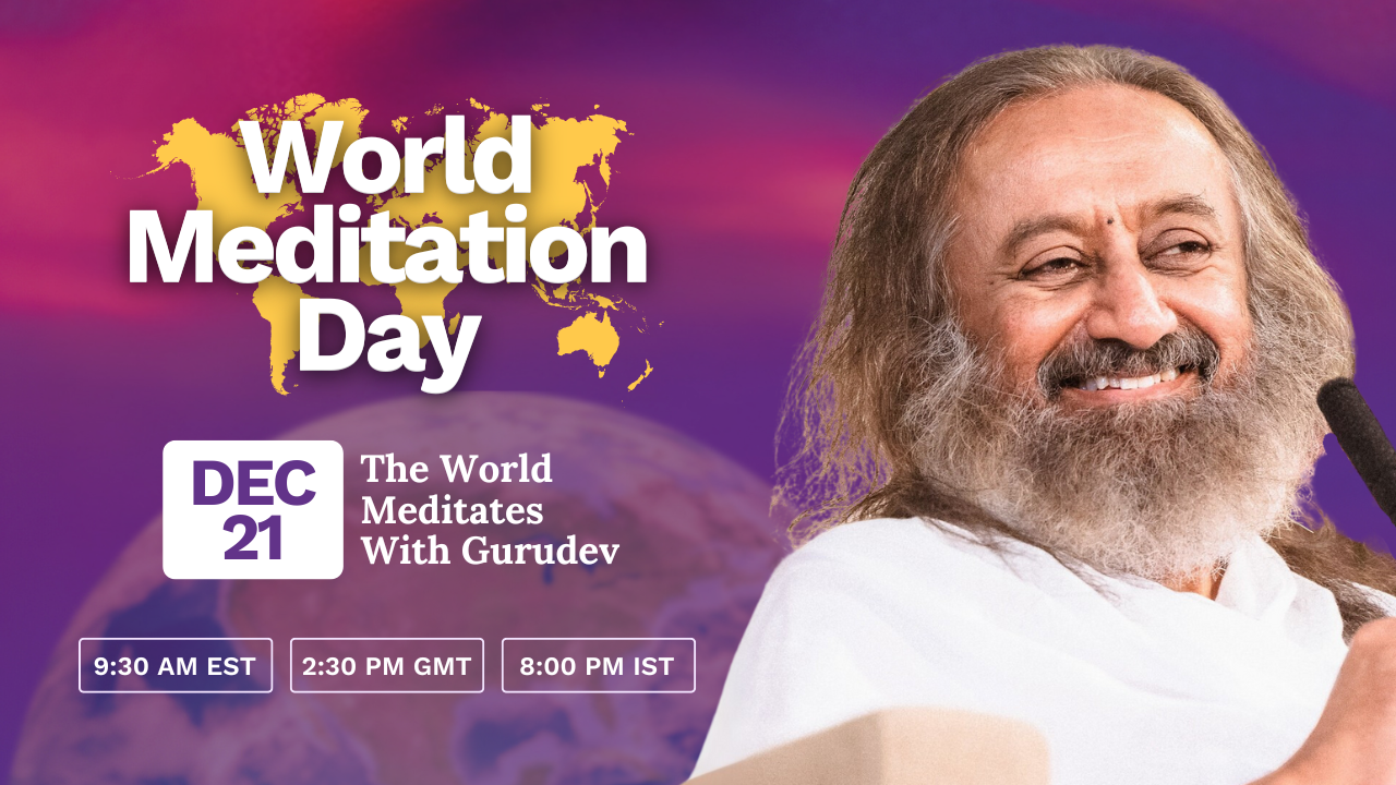 World Meditates with Gurudev