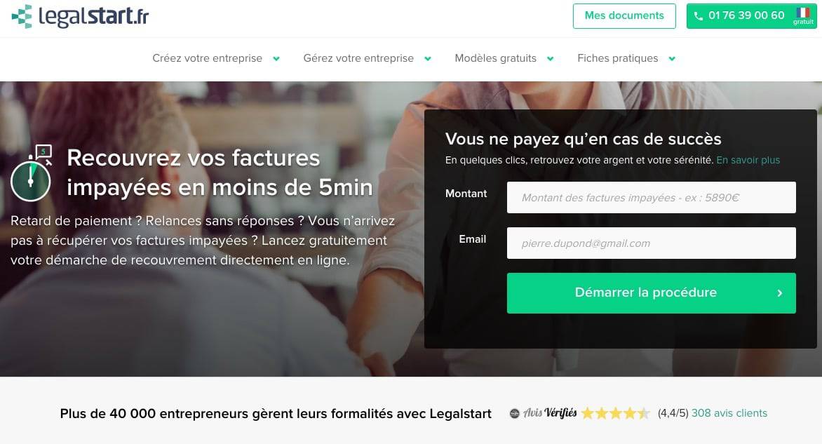 Nouvelle offre de recouvrement