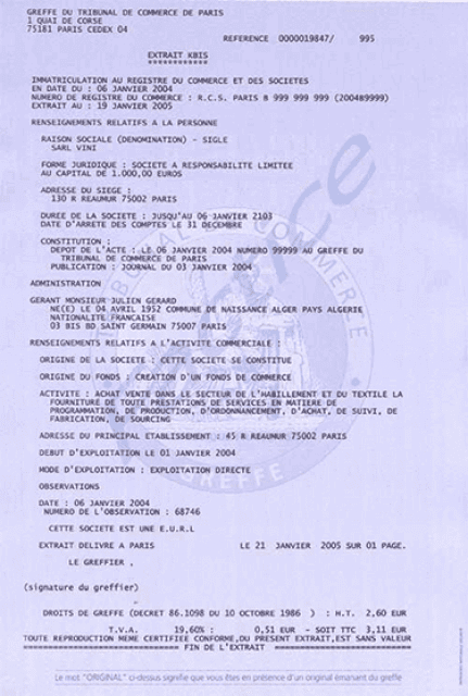 Comment obtenir un Kbis